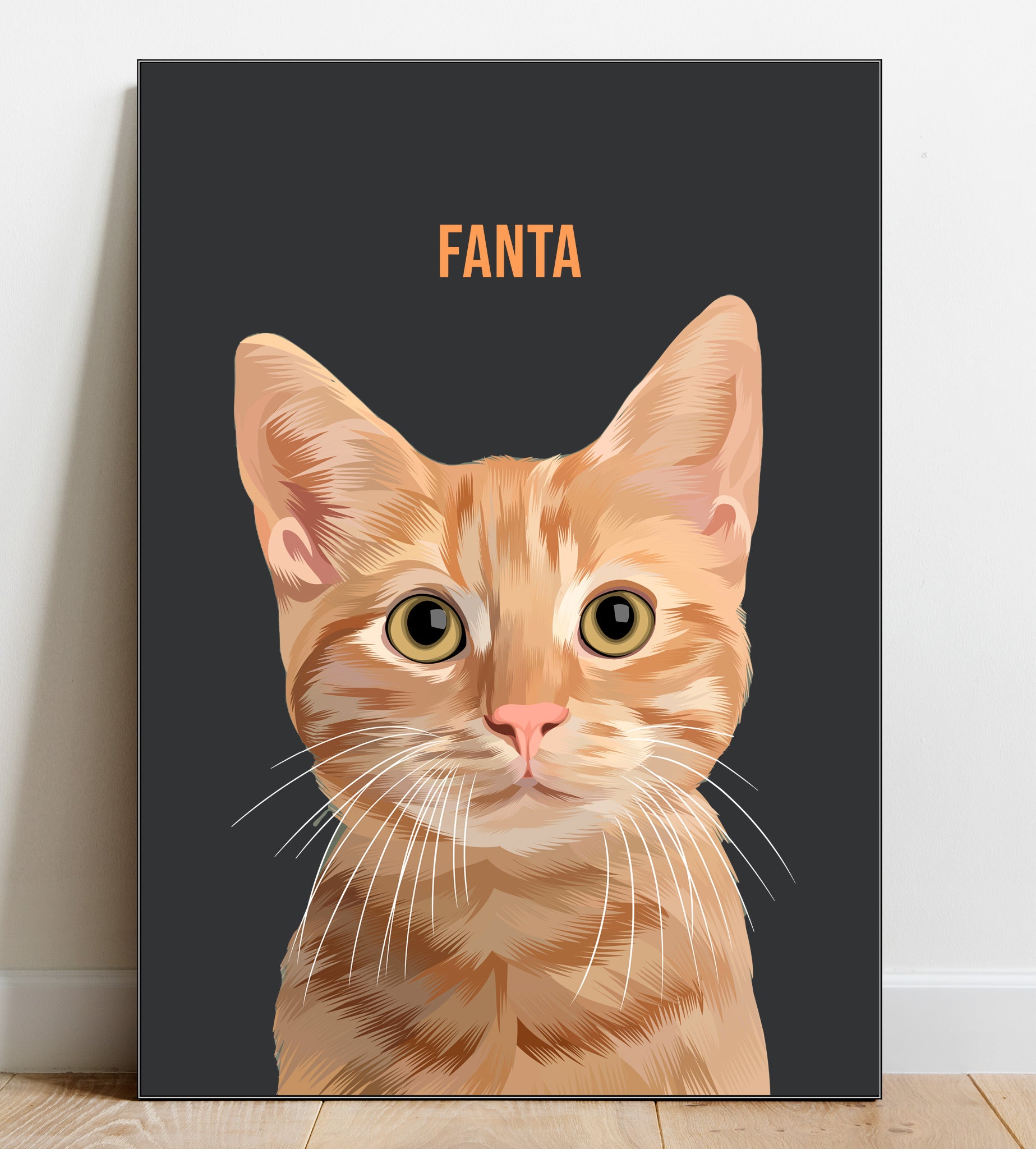 Personalised Cat Portraits – Poster and Paw
